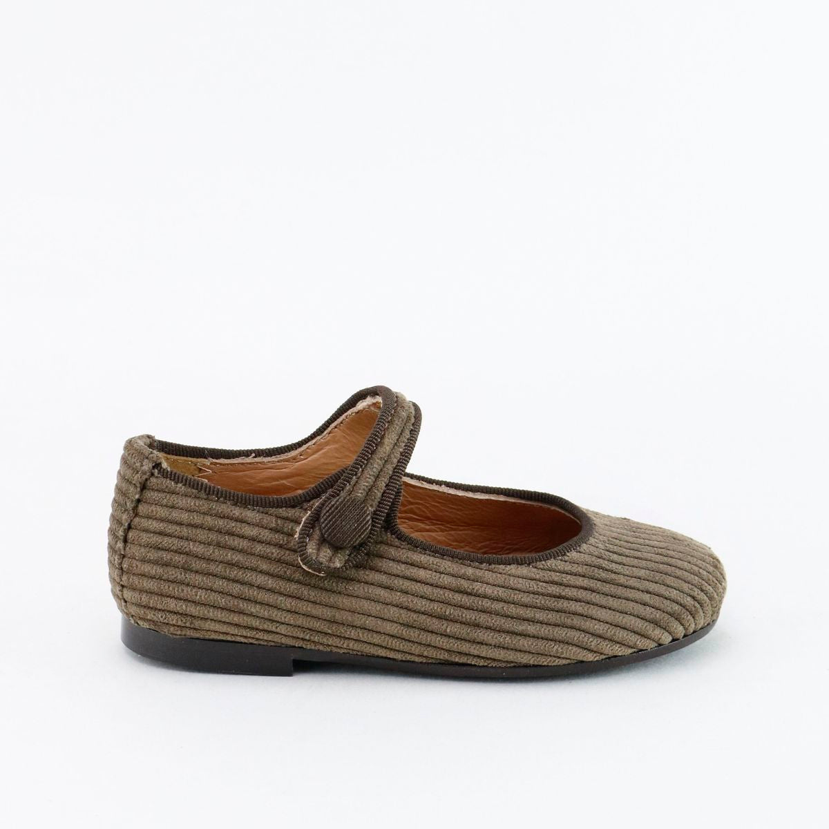 Papanatas Brown Corduroy Mary Jane – Hal Outlet
