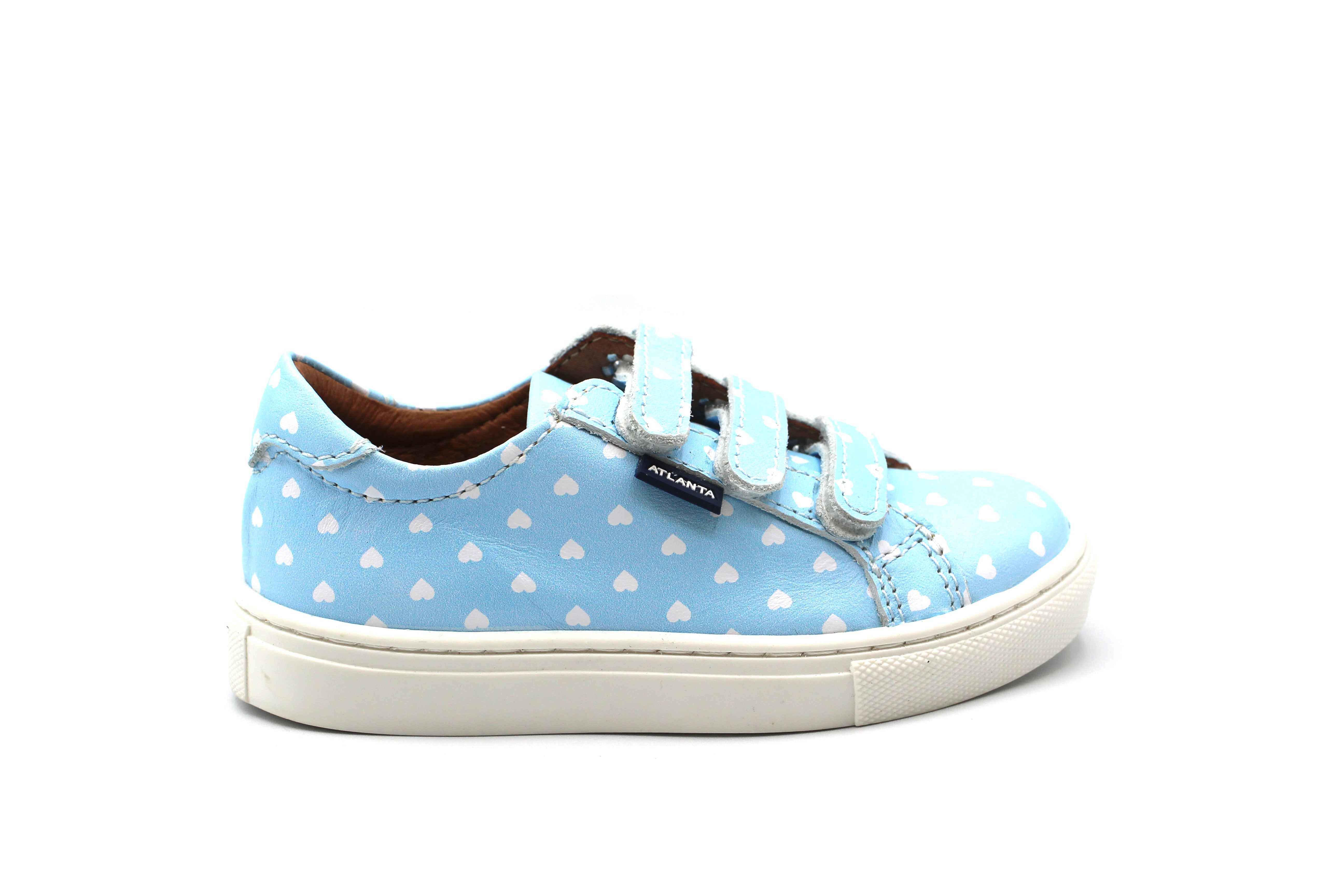 Atlanta Sky Blue Heart Three Strap Sneaker – Hal Outlet
