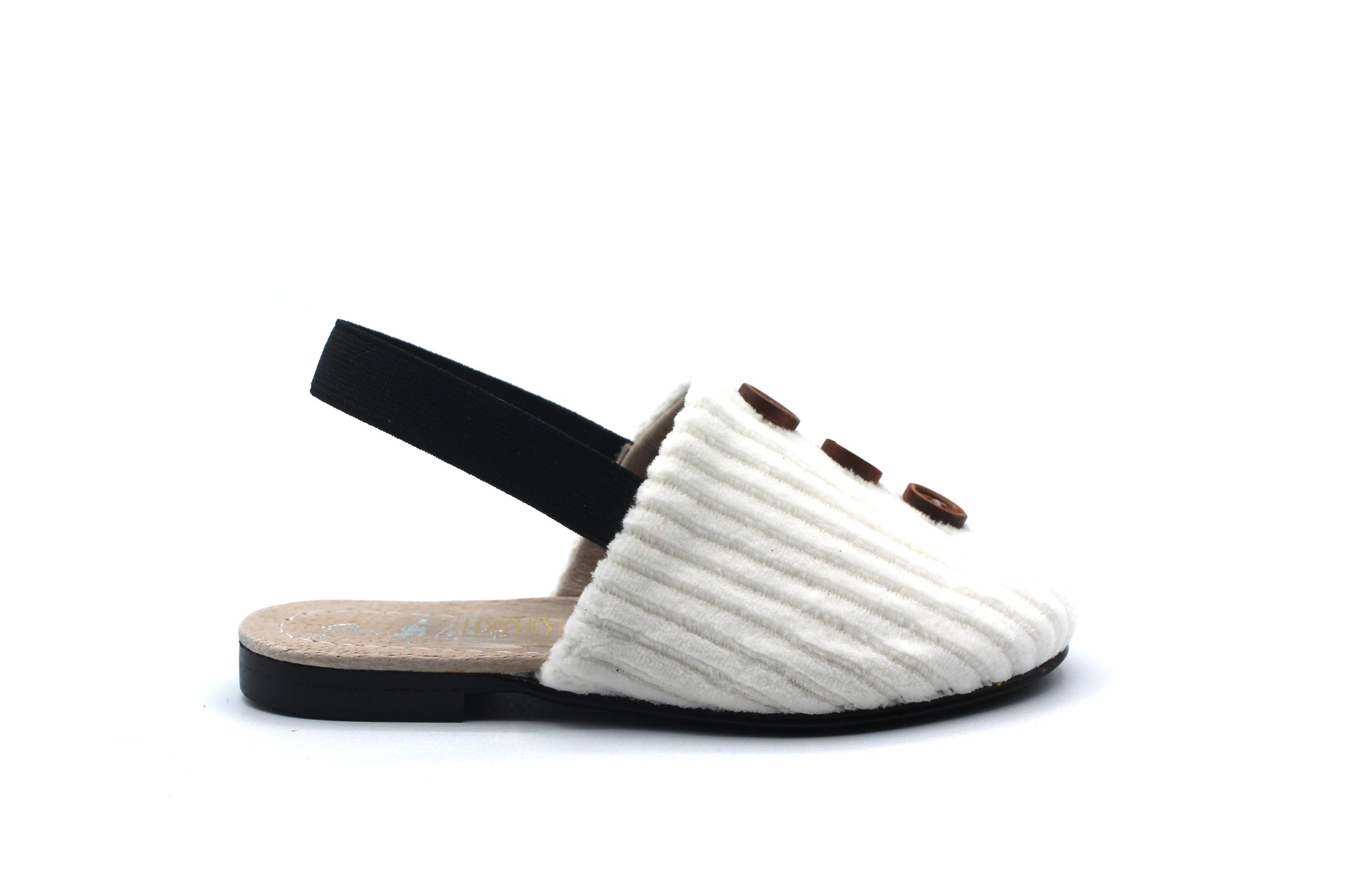 Don Louis Cream Ribbed Sling Back – Hal Outlet