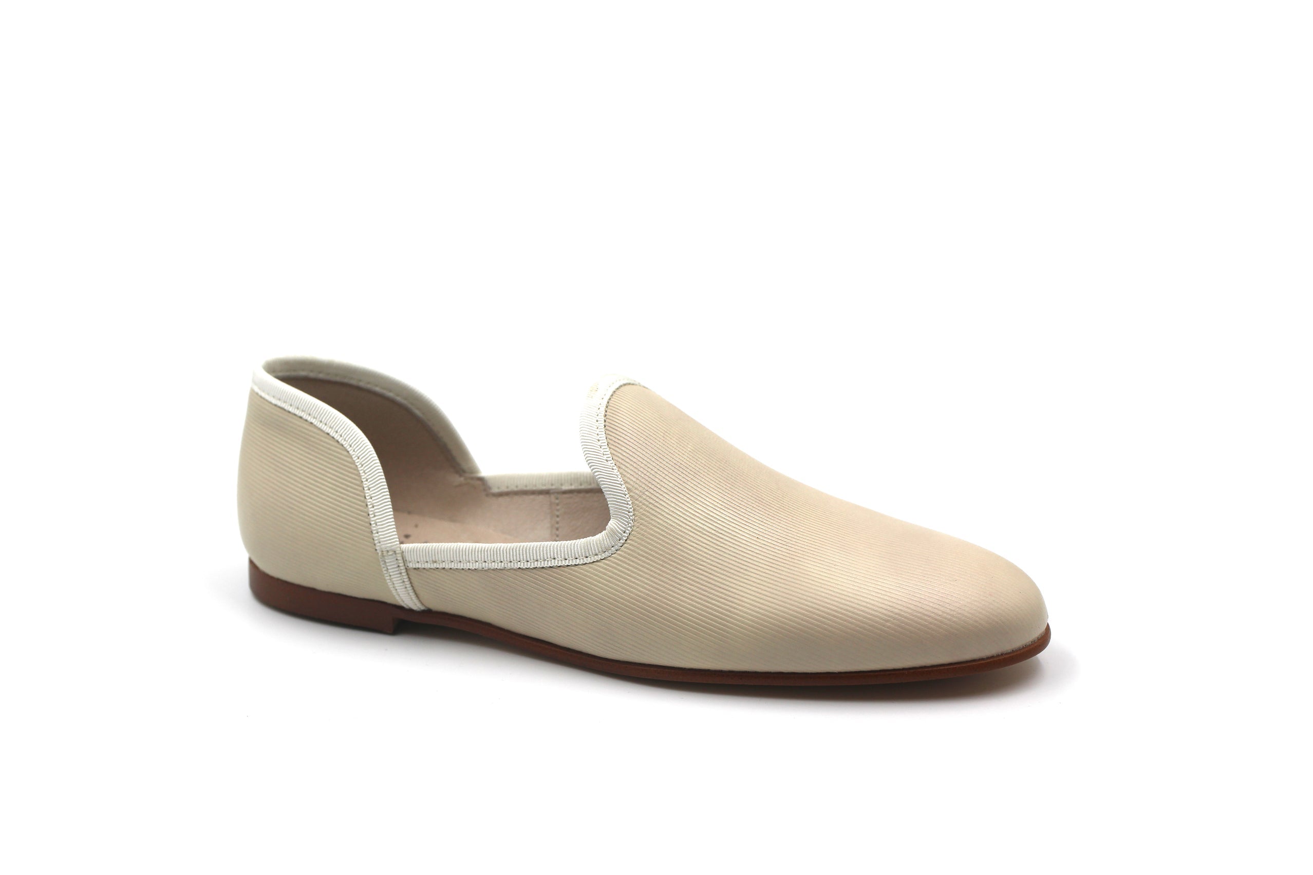 Don Louis Cream Ribbed Leather Tara Shoe – Hal Outlet
