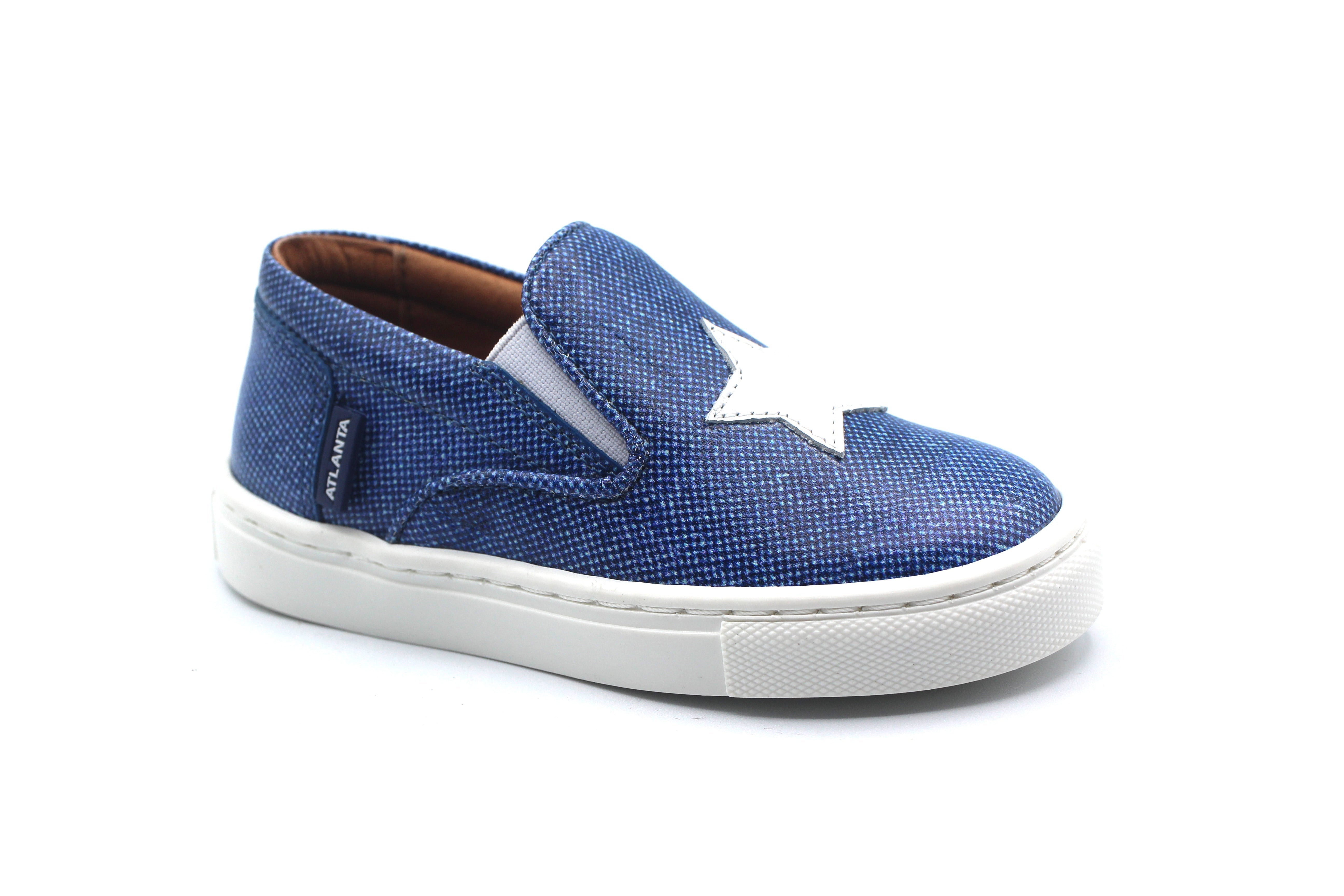 Atlanta Denim & White Star Sneaker – Hal Outlet