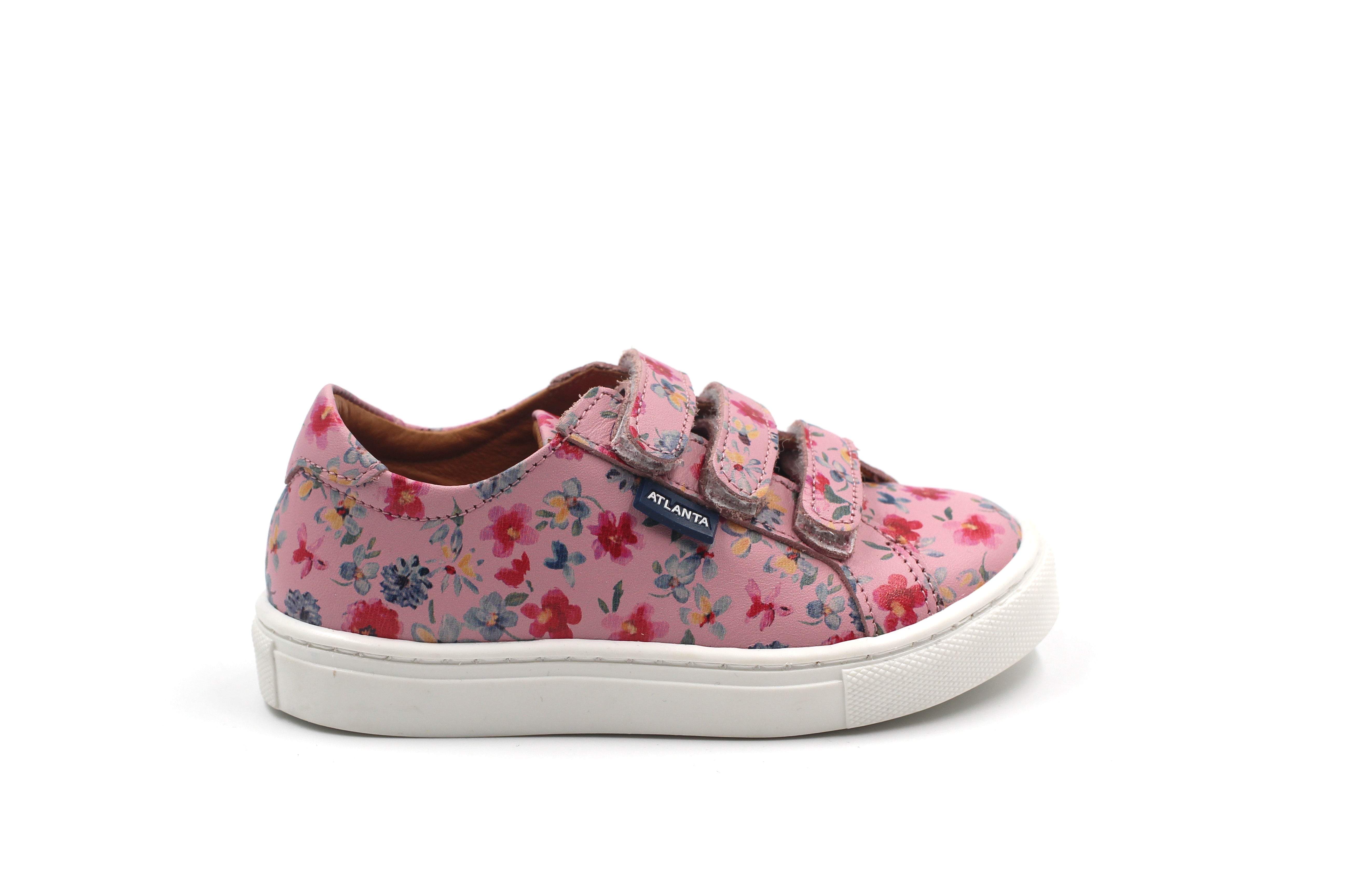 Atlanta Pink Spring Flowers Three Strap Sneaker – Hal Outlet