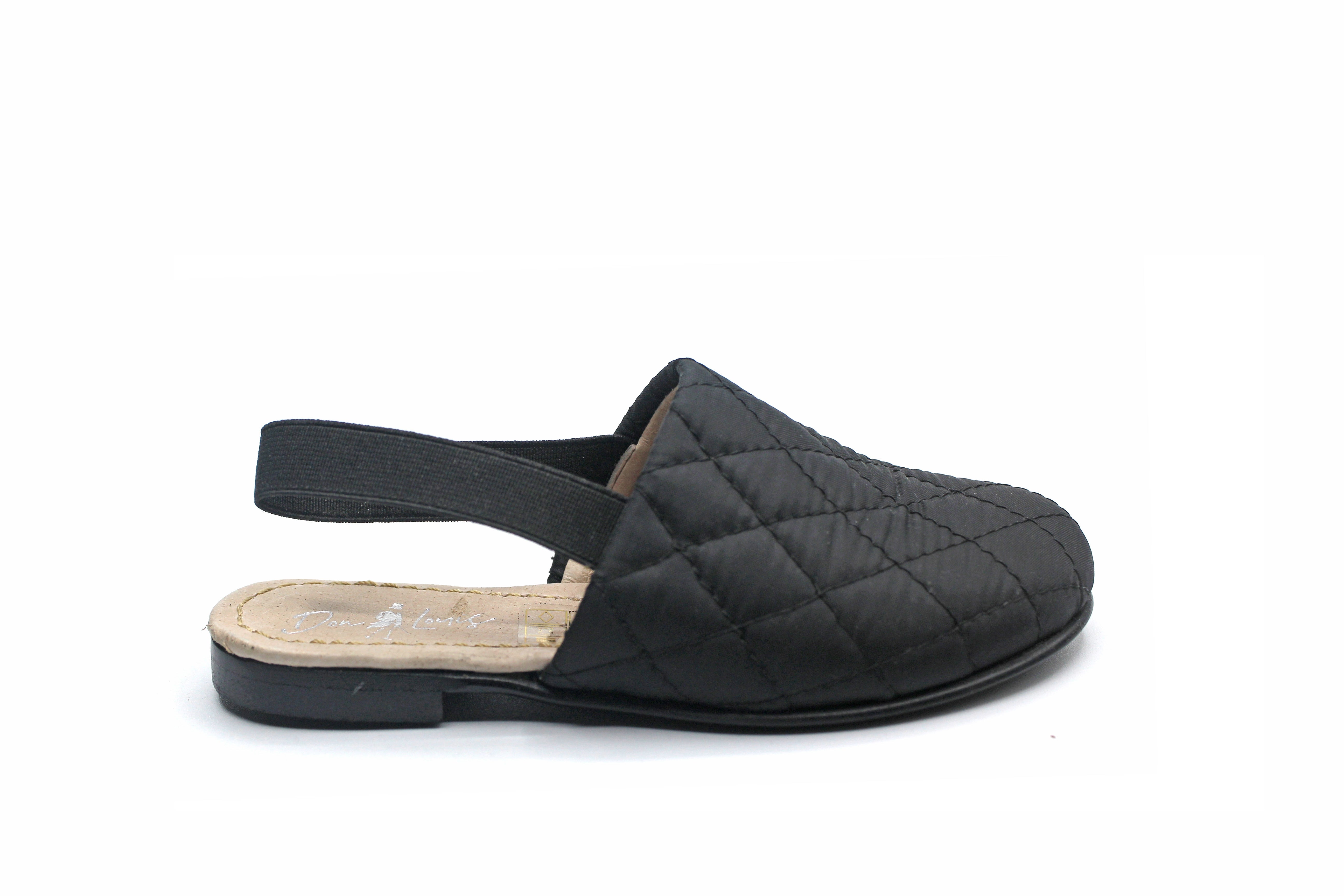 Don Louis Black Quilted Sling Back – Hal Outlet