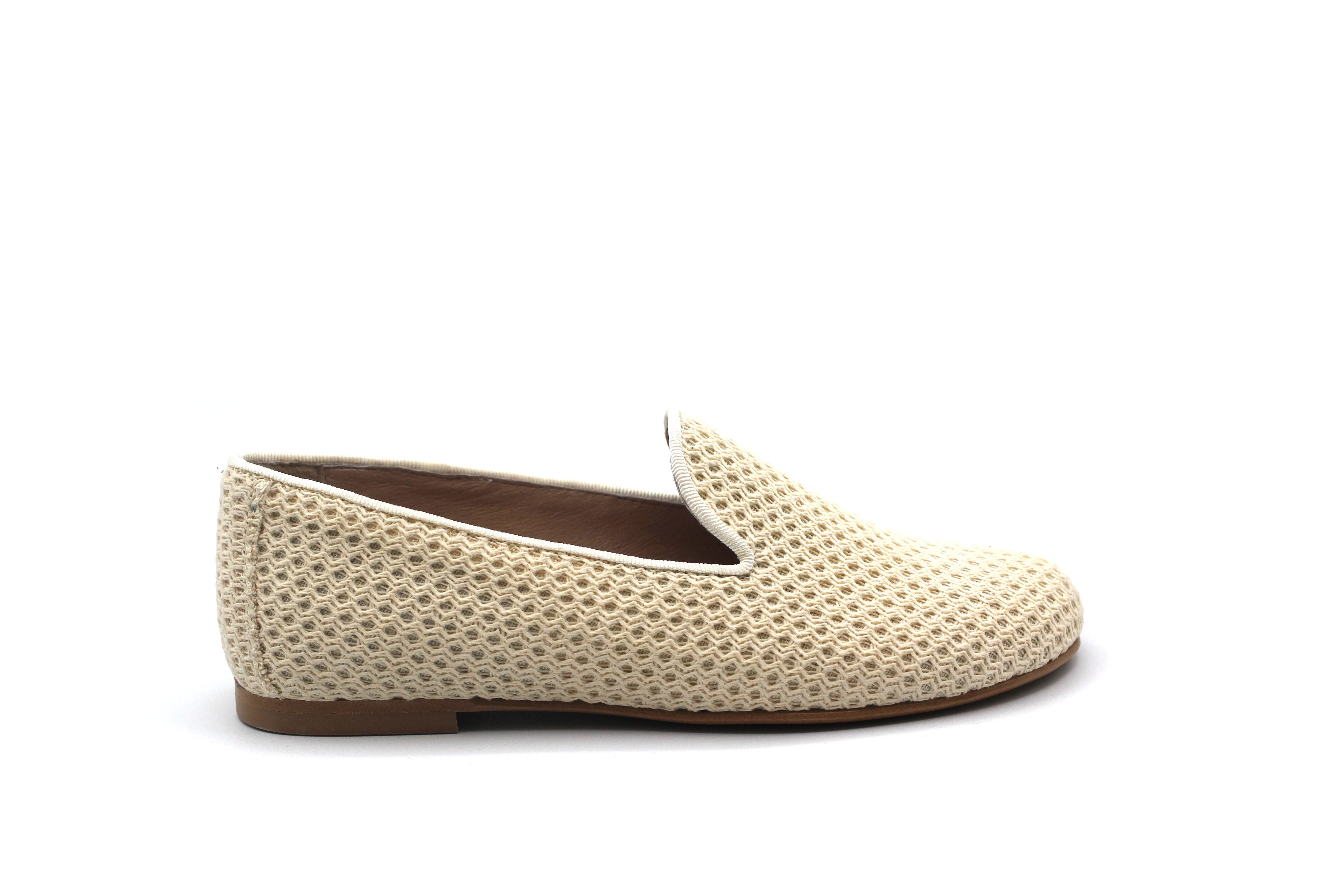 Don Louis Beige Macrame Plain Vamp Smoking Shoe – Hal Outlet