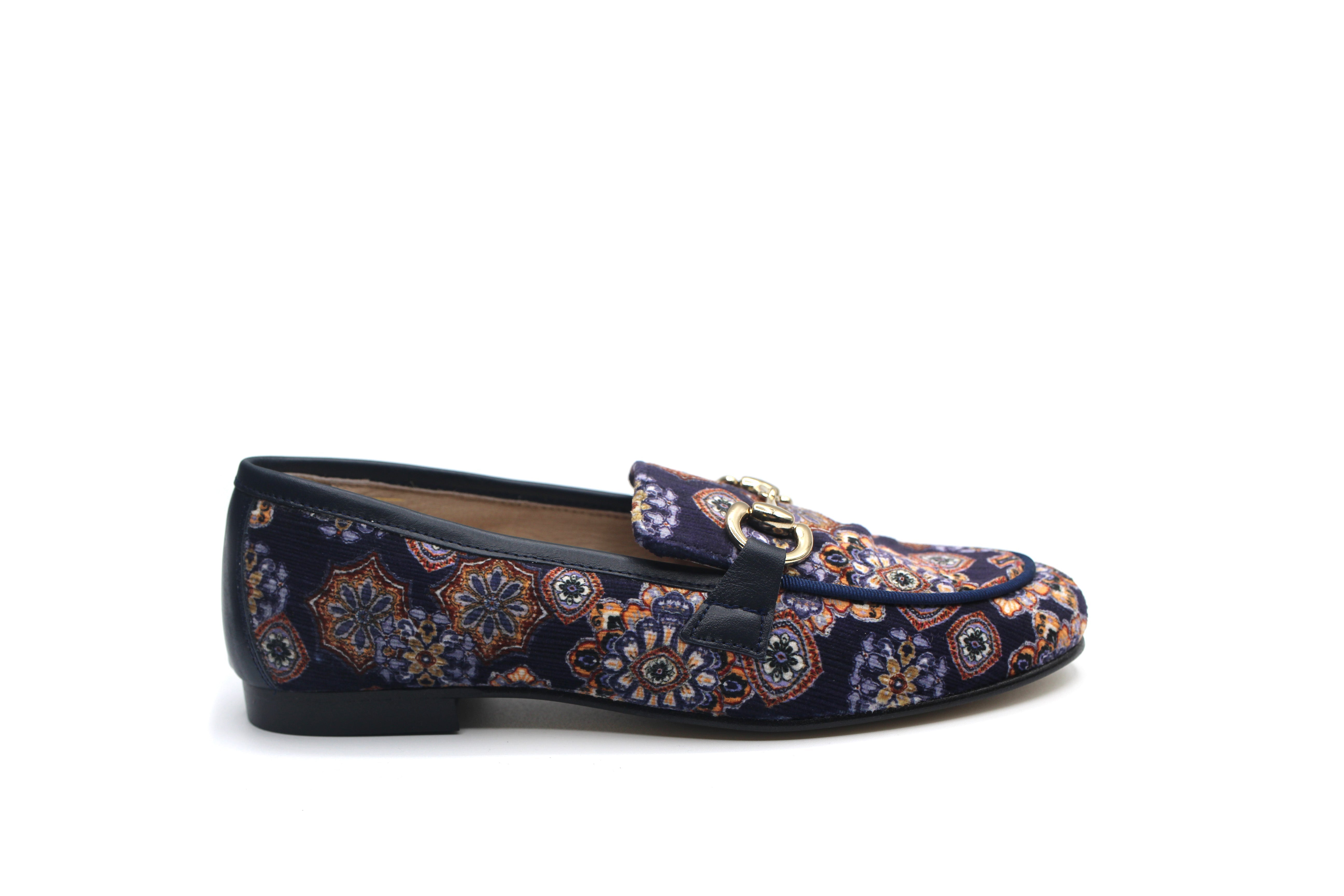 Don Louis Navy Paisley Chain Loafer – Hal Outlet