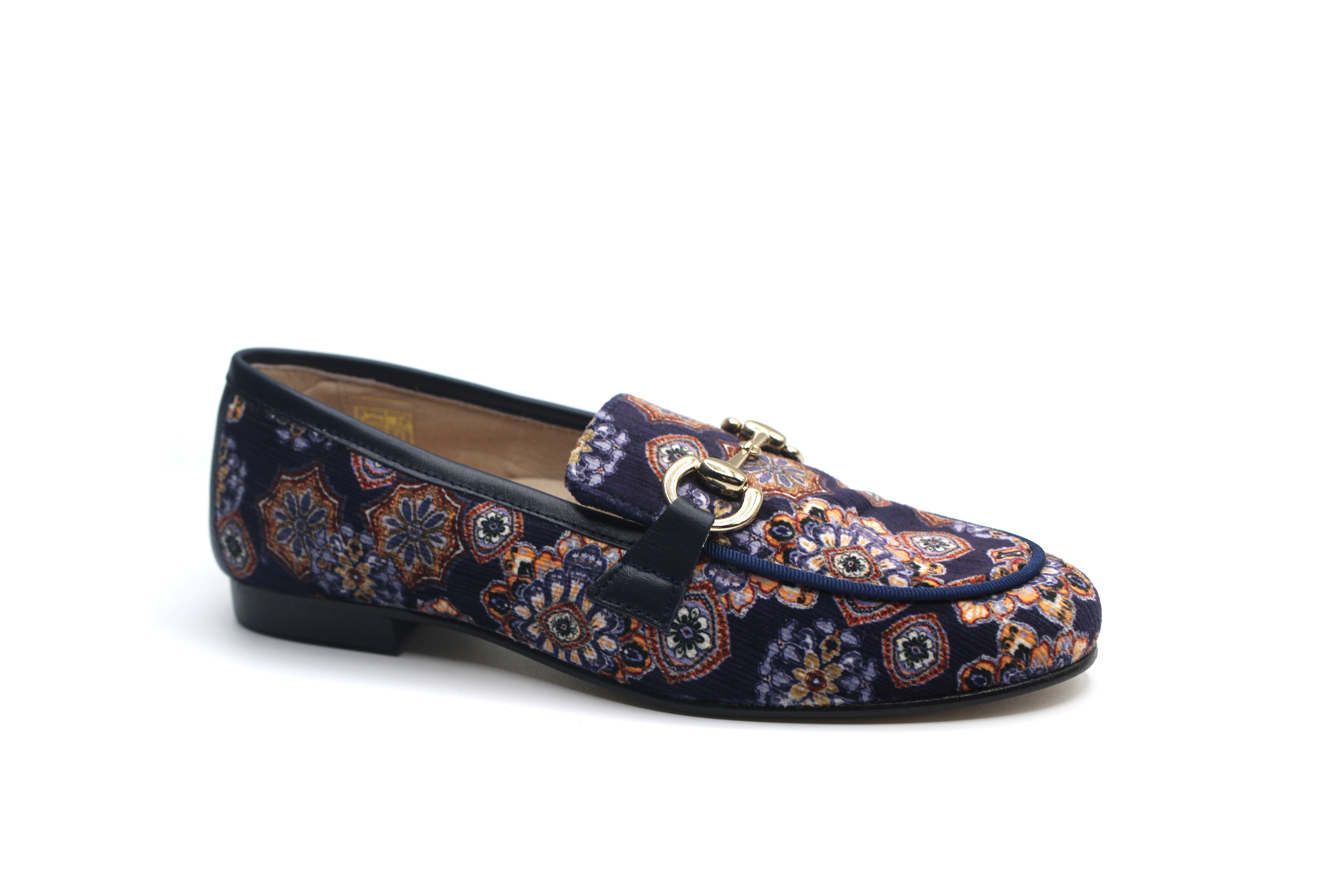 Don Louis Navy Paisley Chain Loafer – Hal Outlet