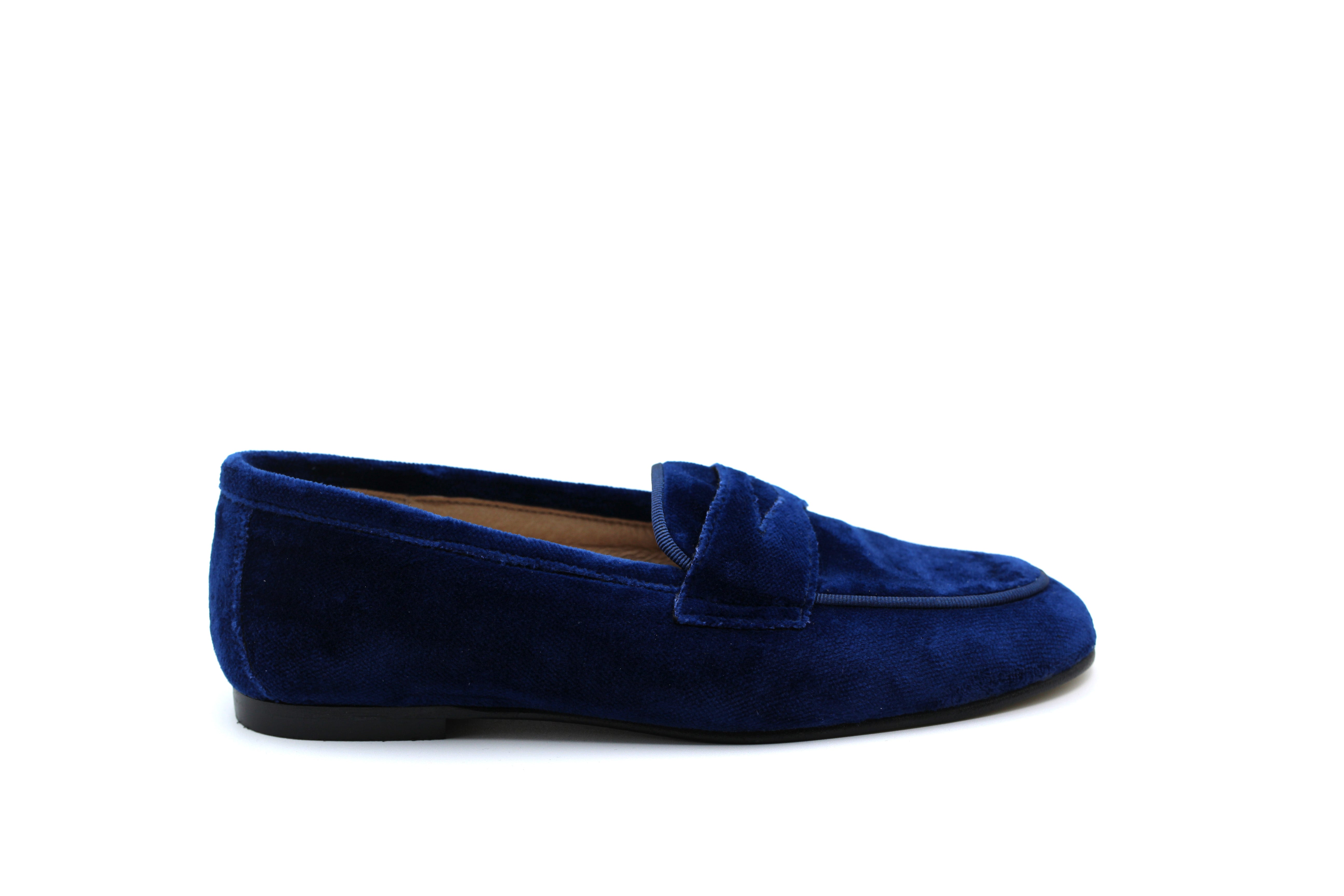 Don Louis Navy Velvet Penny Loafer – Hal Outlet
