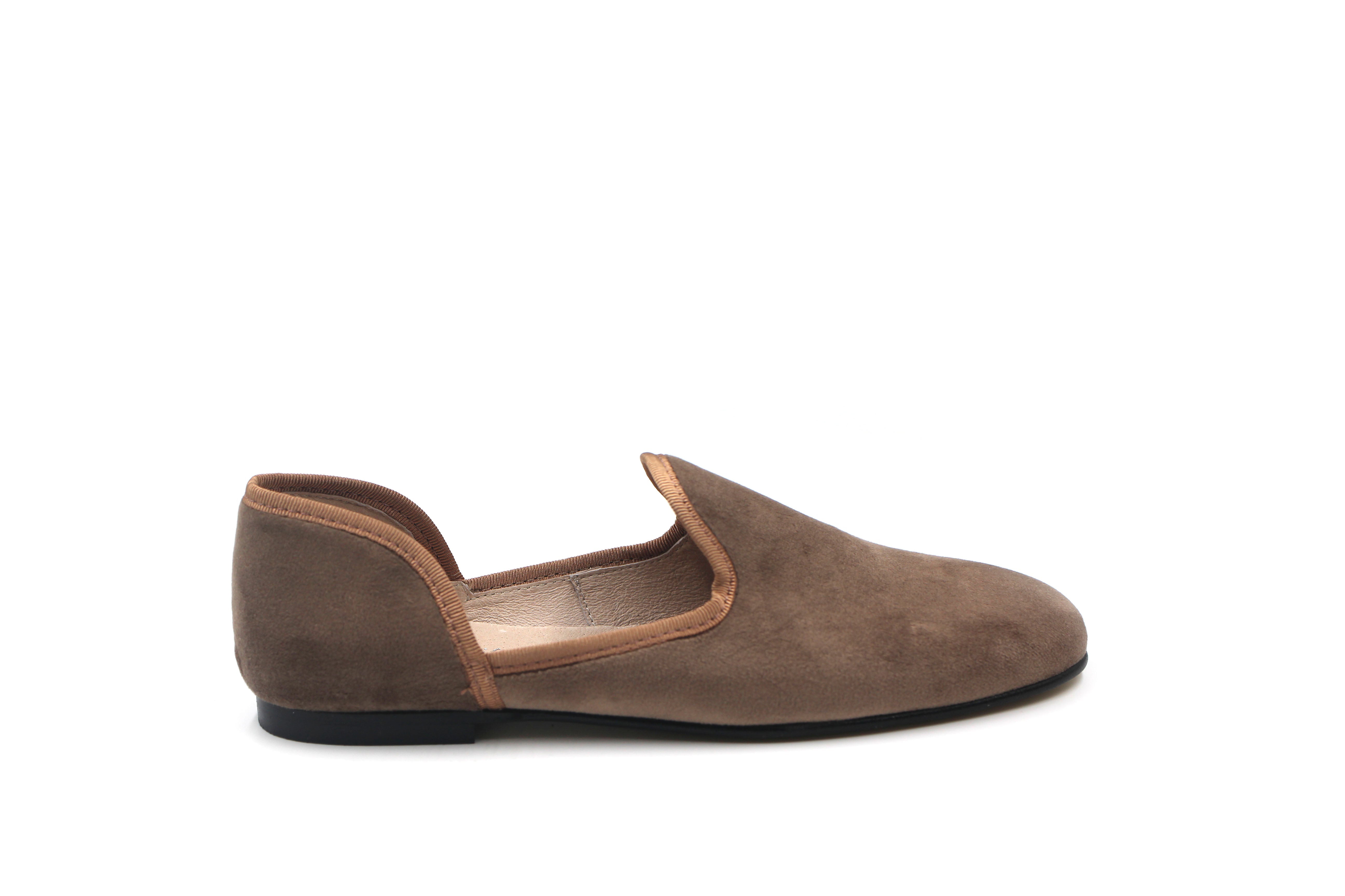 Don Louis Taupe Velvet Tara Shoe – Hal Outlet