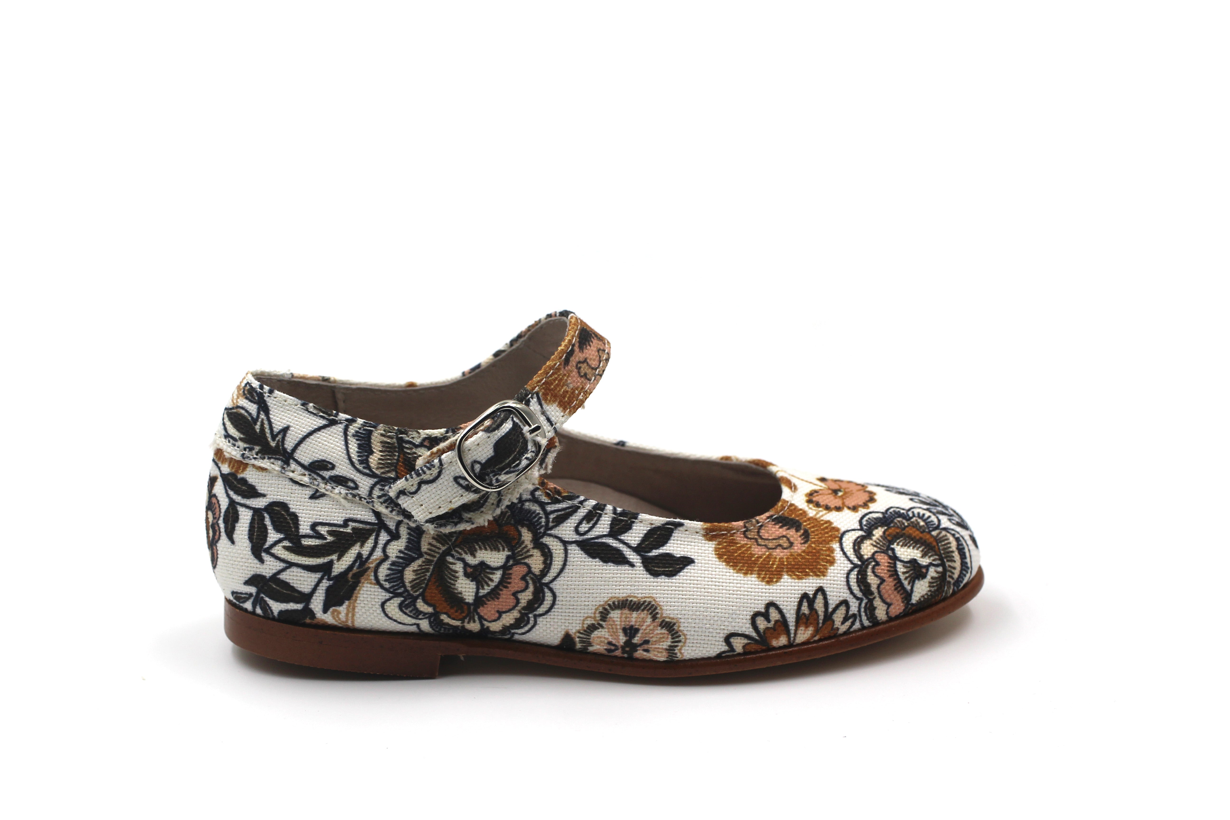 Don Louis Brown Floral Mary Jane – Hal Outlet