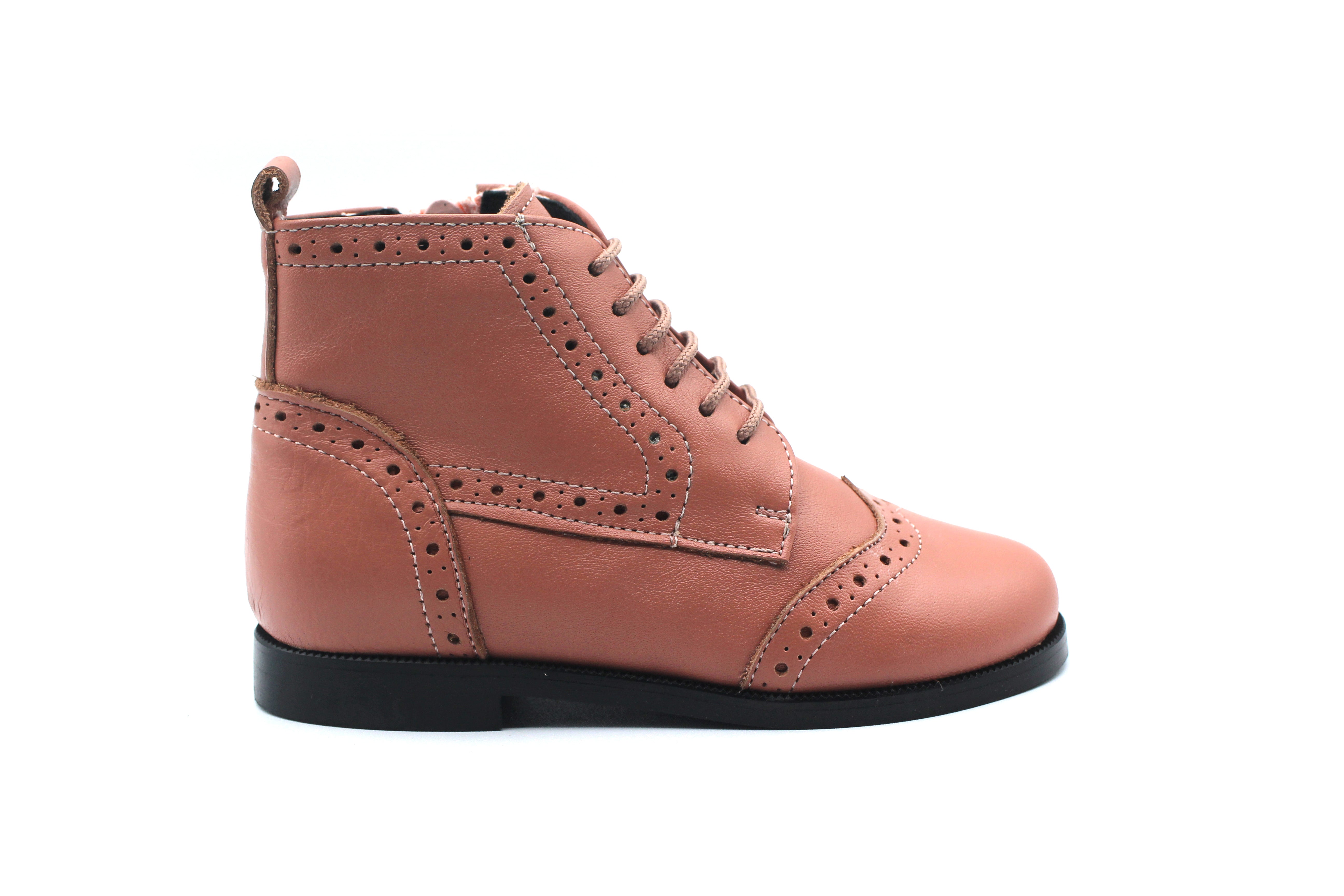 Don Louis Rose Wingtip Bootie – Hal Outlet